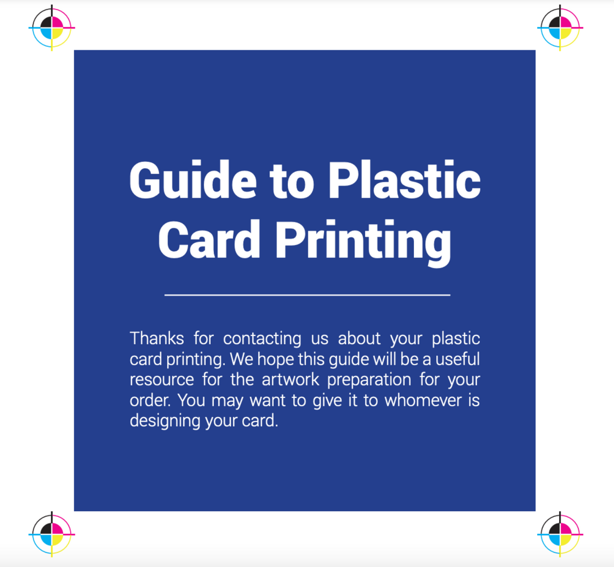 Guide to Plastic Card Printing