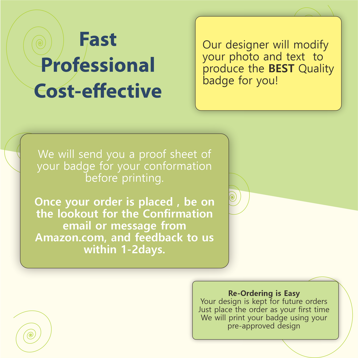 Custom Id Badge, Personalized Employee Photo Identification Card with