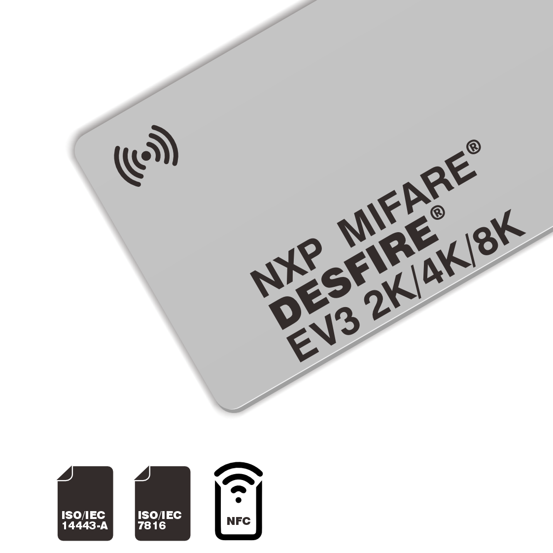 Mifare Desfire EV3 NFC Cards (2K/4K/8K Options) - ISO/IEC 14443A Compl