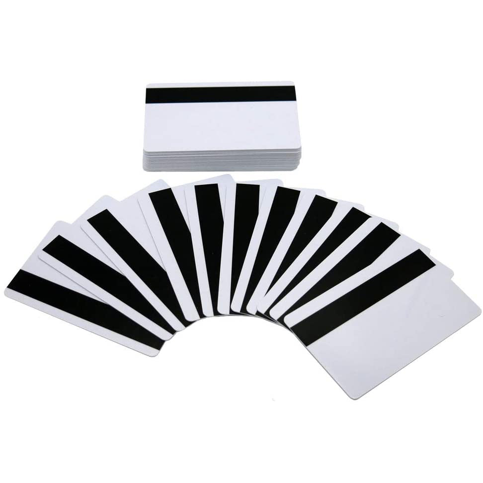 Gialer Premium White PVC Cards with 1/2" HiCo Magnetic Stripe - CR80 3