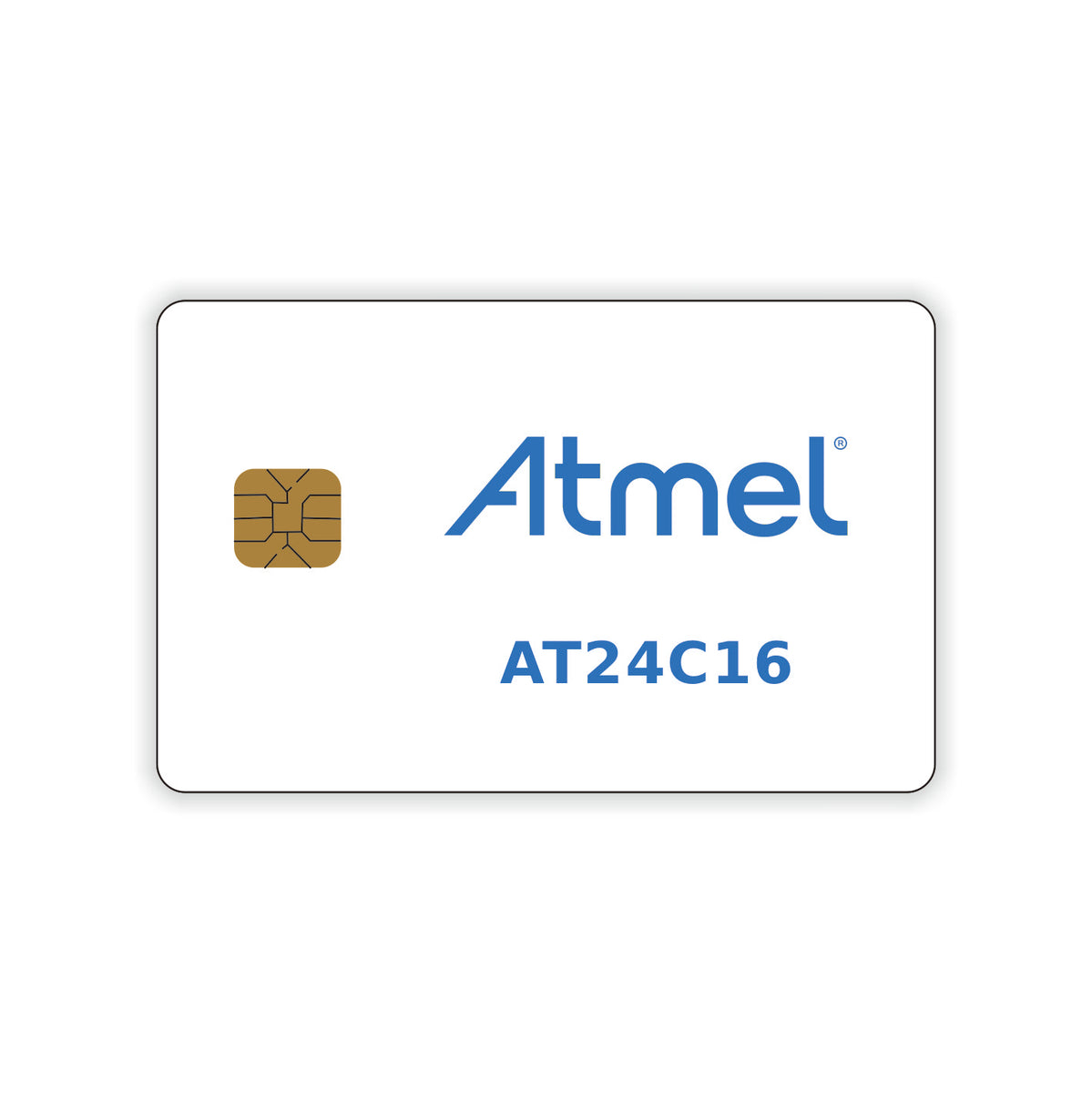 ISO7816 Blank AT24C16 Compatible Chip Smart IC Card with 16Kbit EEPROM