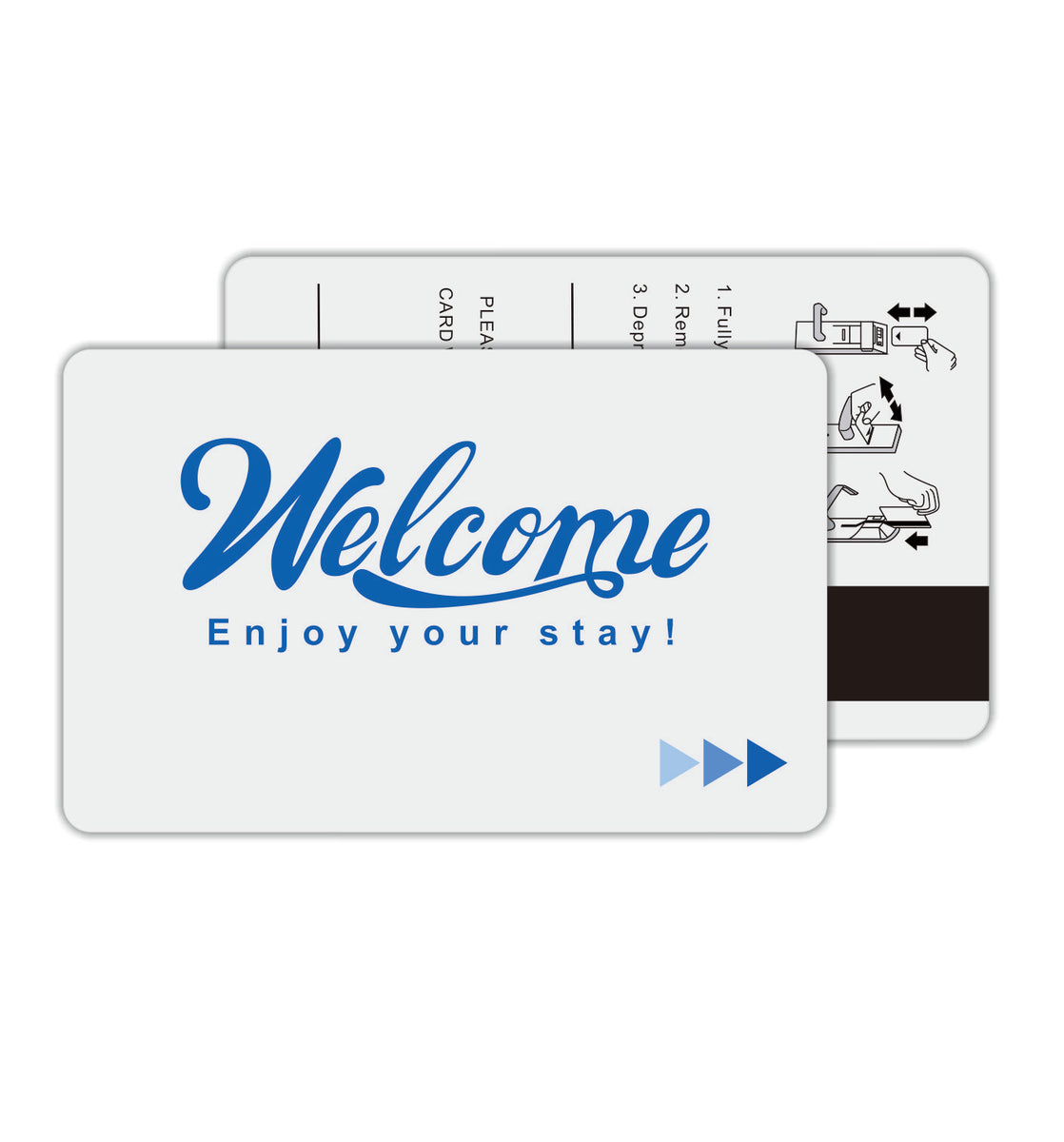 Hotel & Motel Popular WELCOME Magnetic Stripe Key Cards -250-500pcs pe